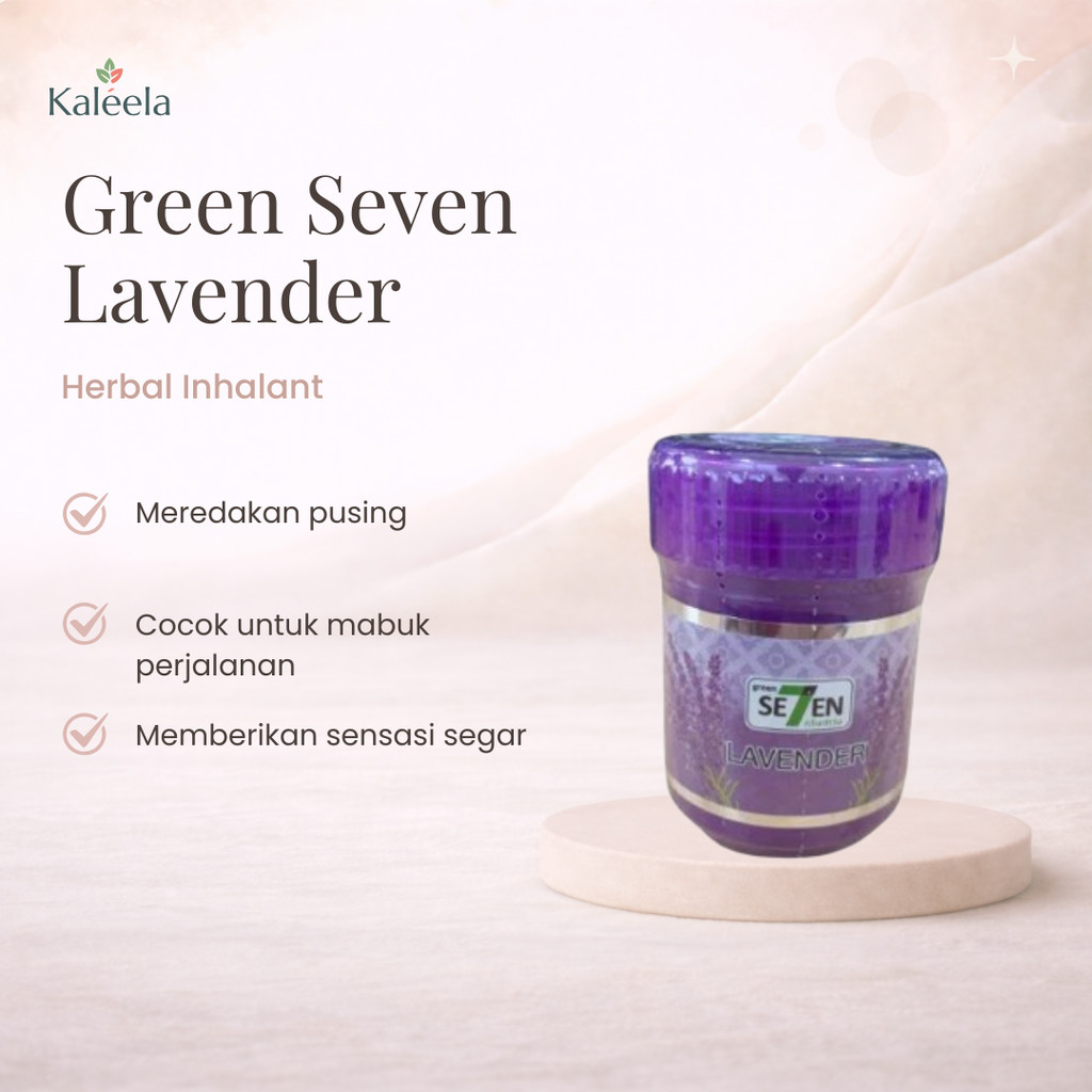 Jual Green Seven Lavender Herbs Inhaler Herbal Inhalant Aroma Perfume ...