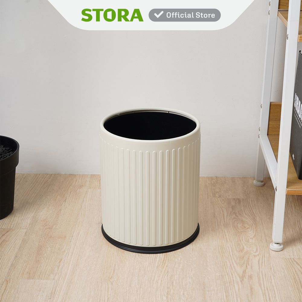 Jual Stora 10 ltr Doric Tempat Sampah Open Top Circle - Putih Trash Can ...