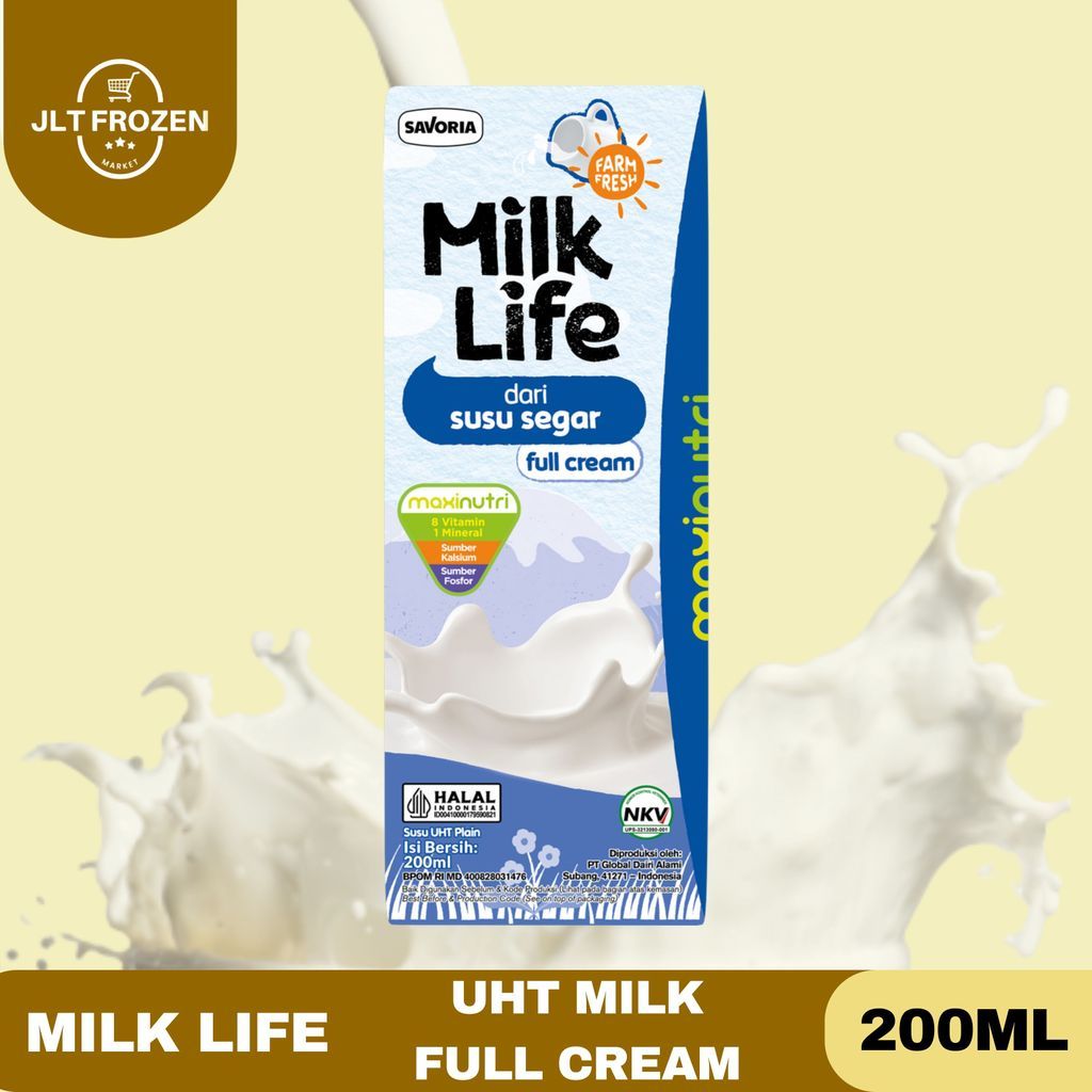 Jual Milk Life UHT Milk Full Cream 200ml - 1 PCS / Susu UHT / Susu Sapi ...