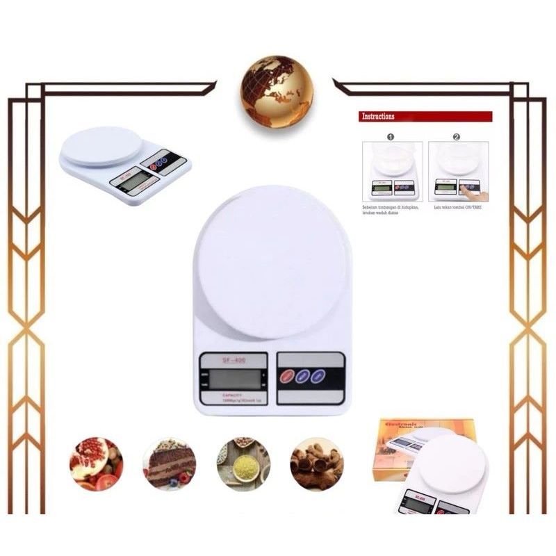 Jual Timbangan Digital SF400 Alat Timbang Dapur Kue Buah | Shopee Indonesia