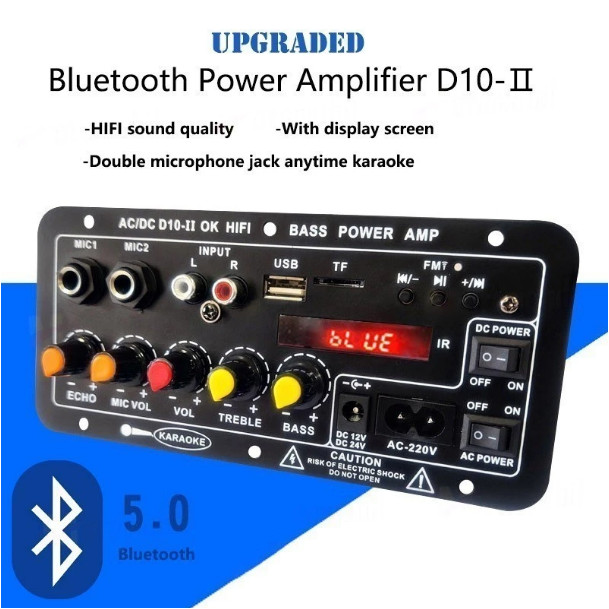 Jual Amplifier D-10 Power Amplifier Stereo model D10 - Power Amplifier ...