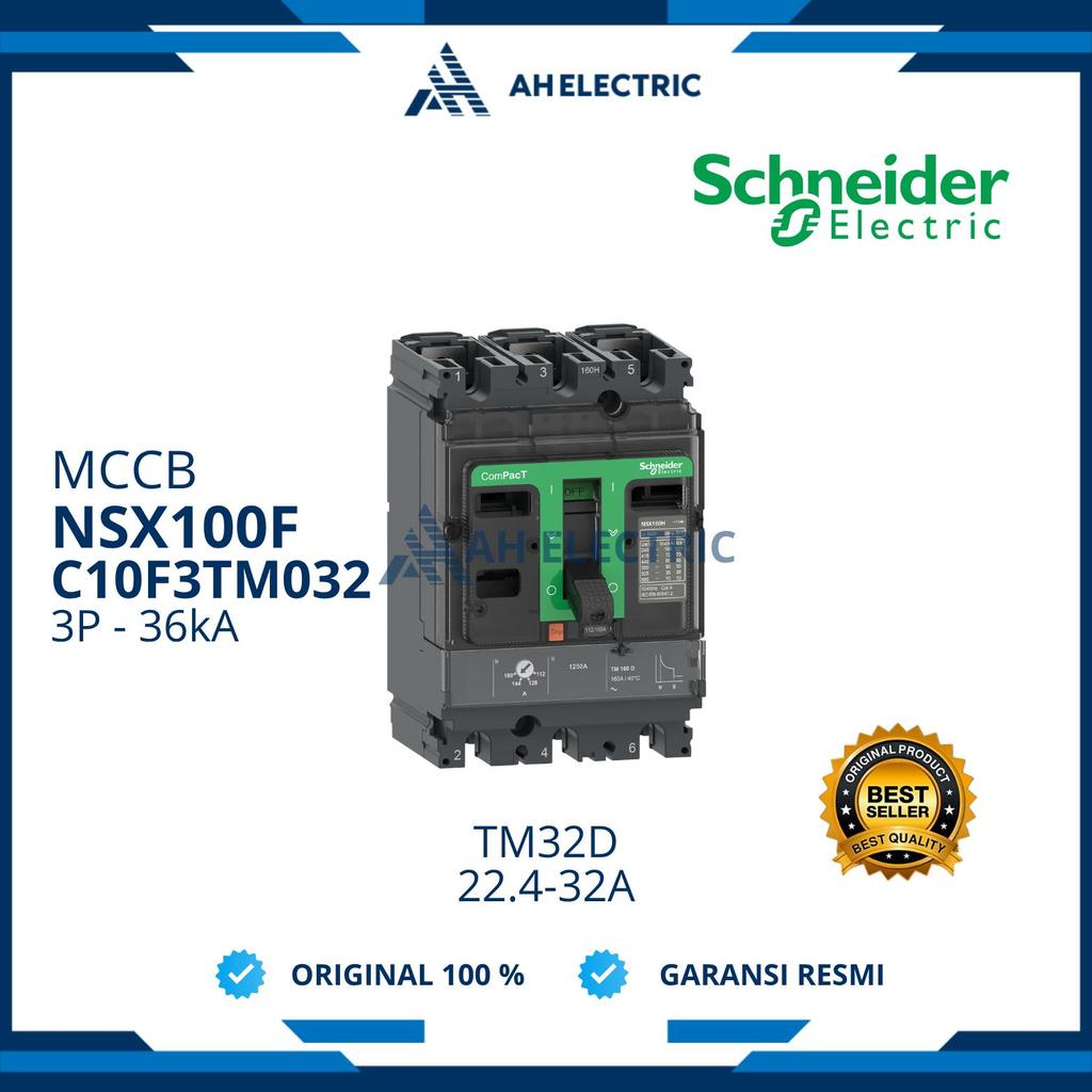Jual SCHNEIDER MCCB NSX100F TM32D 3P 32A 36kA | C10F3TM032 | NFB ...