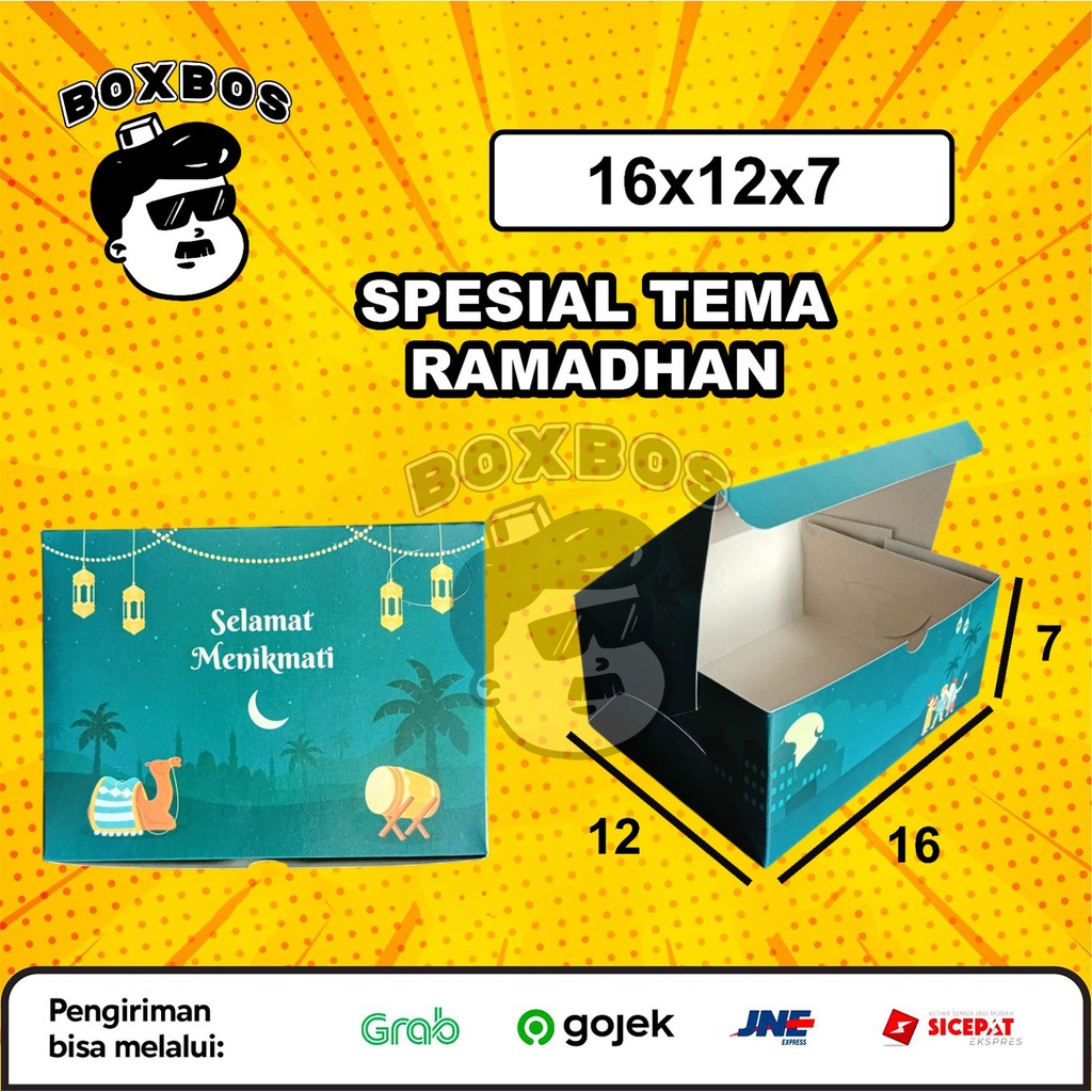 Jual Box Boss - Dus Makanan Ramadhan 16x12x7 cm | Kardus Duplek Tebal ...