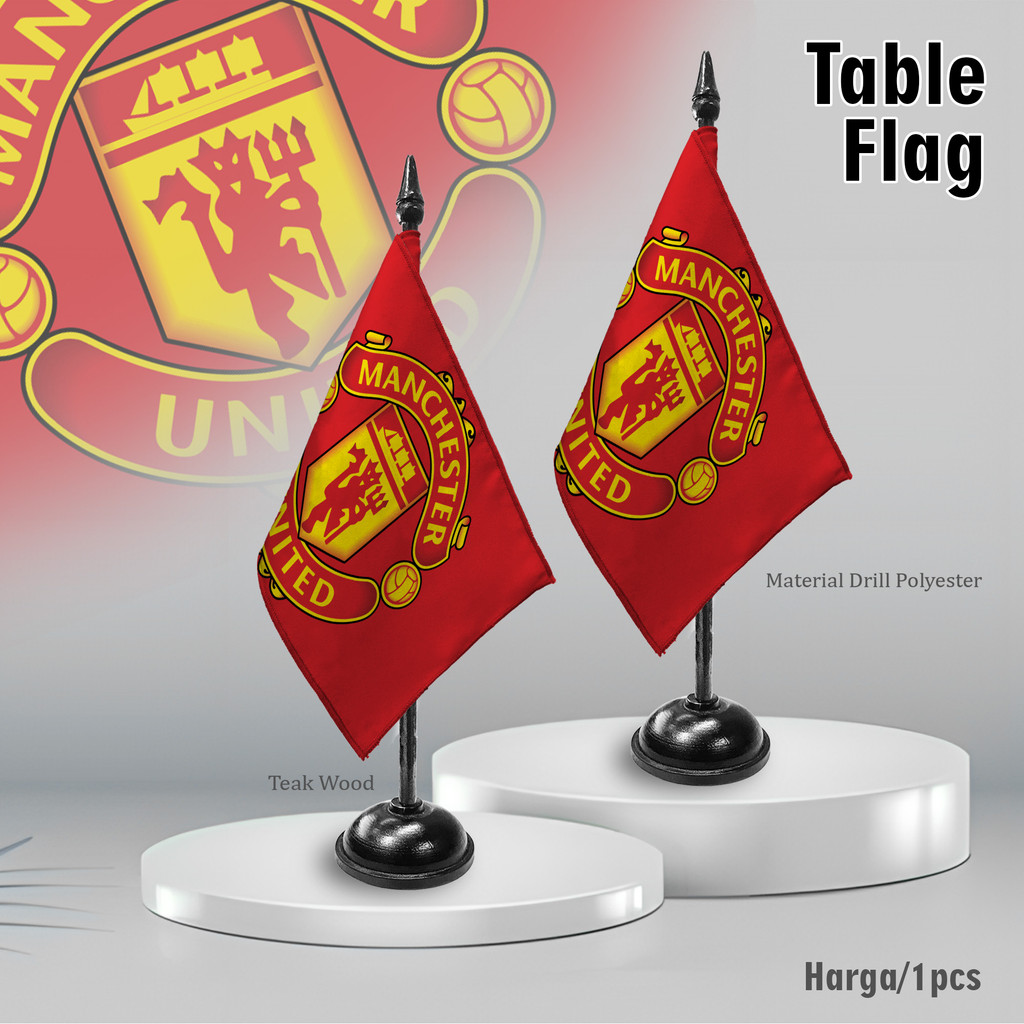 Jual Bendera Meja Manchester United MU / Dekorasi Meja, Klub Bola ...