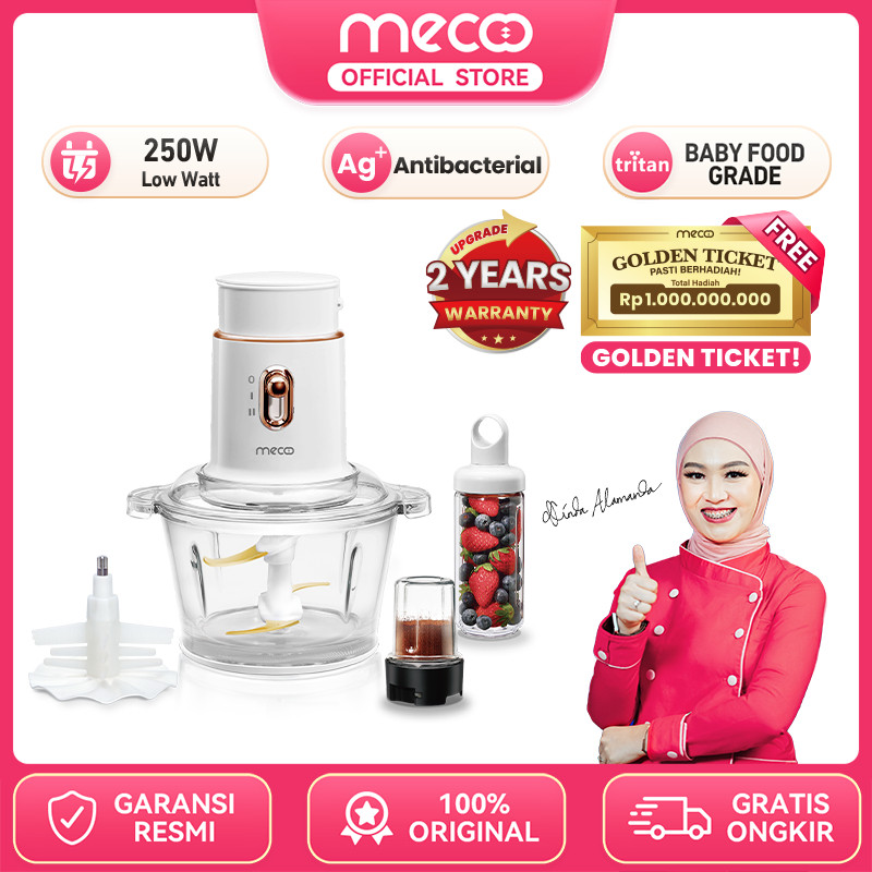 Jual Mecoo Most Aesthetic 5 in 1 Chopper Antibacterial Odorless 250 Low ...
