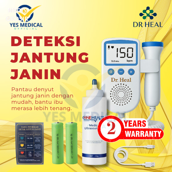 Jual Fetal Doppler Alat Deteksi Jantung Janin Bayi Pendeteksi Detak ...