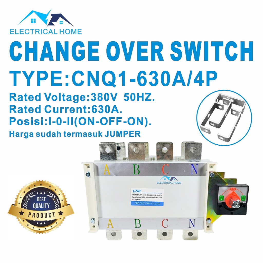 Jual COS/Change Over Switch/Ohm Saklar 4P 630A | Shopee Indonesia