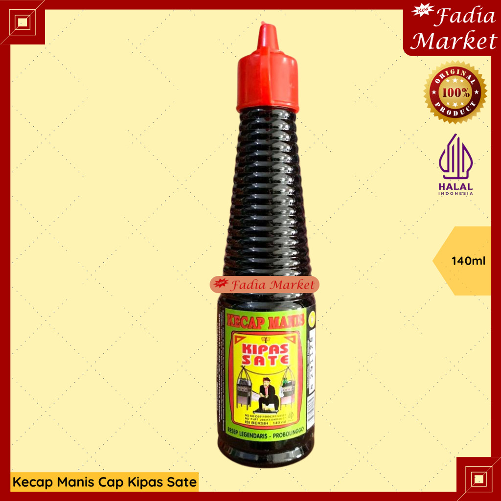 Jual Kecap Manis Cap Kipas Sate 140ml – Rasa Manis Gurih Kental untuk ...