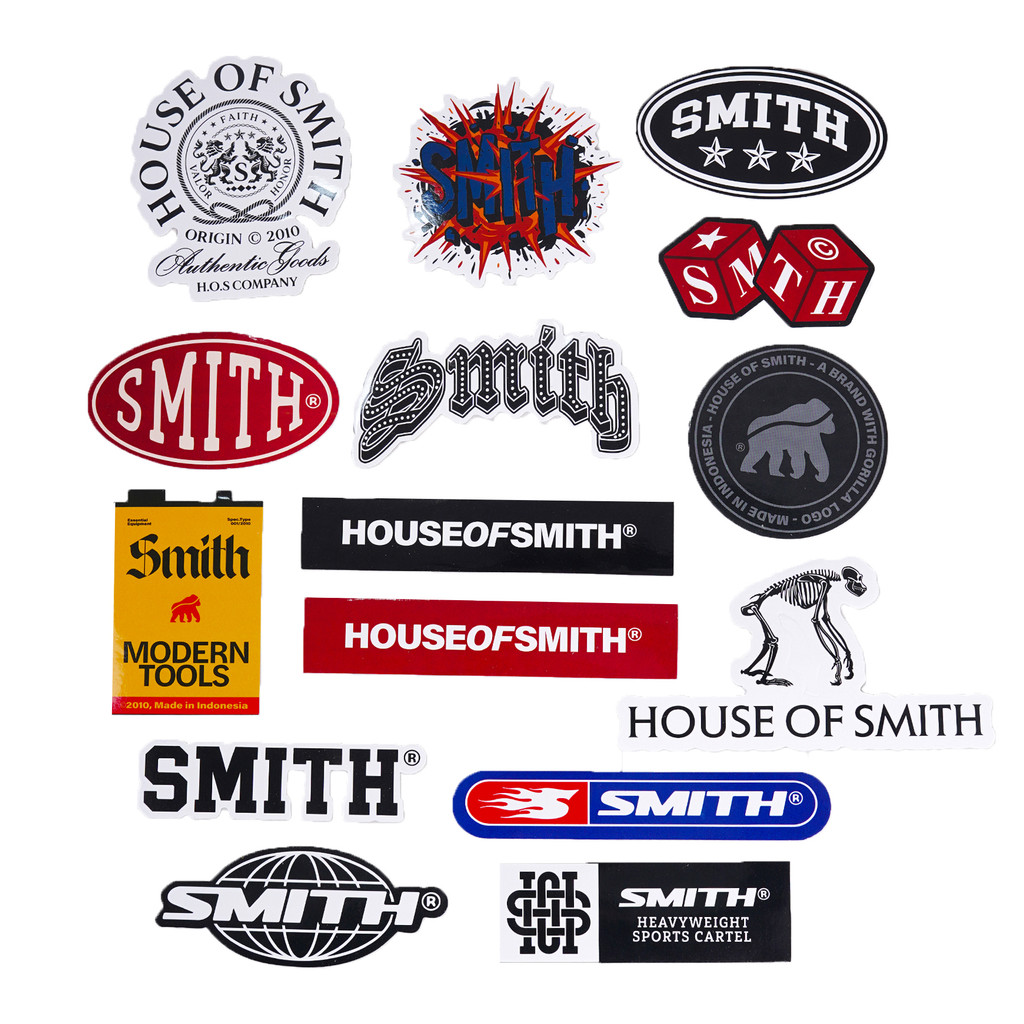 Jual House of Smith Sticker - New Smith Sticker Pack #3 (1 Pack = 15 ...