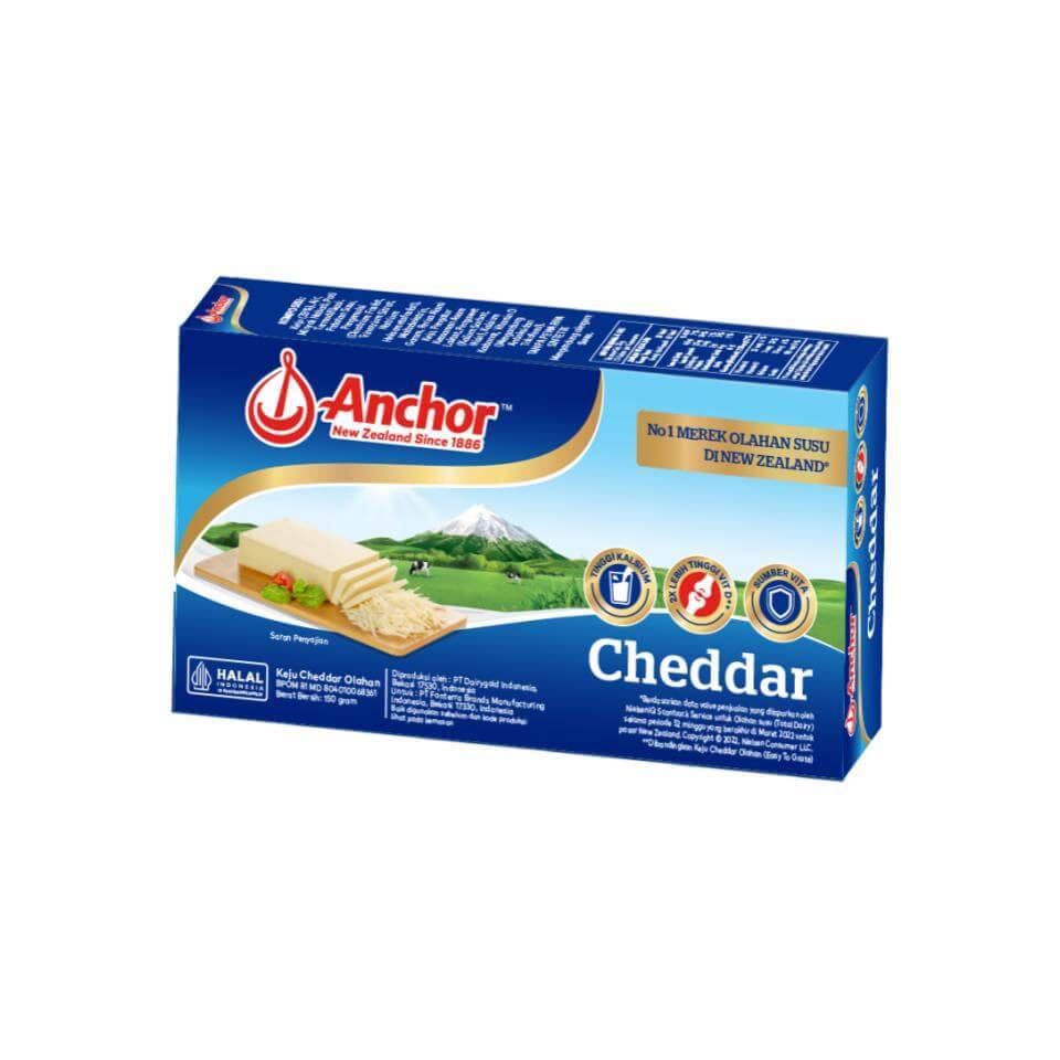 Jual Anchor Keju Cheddar 150 gr | Shopee Indonesia