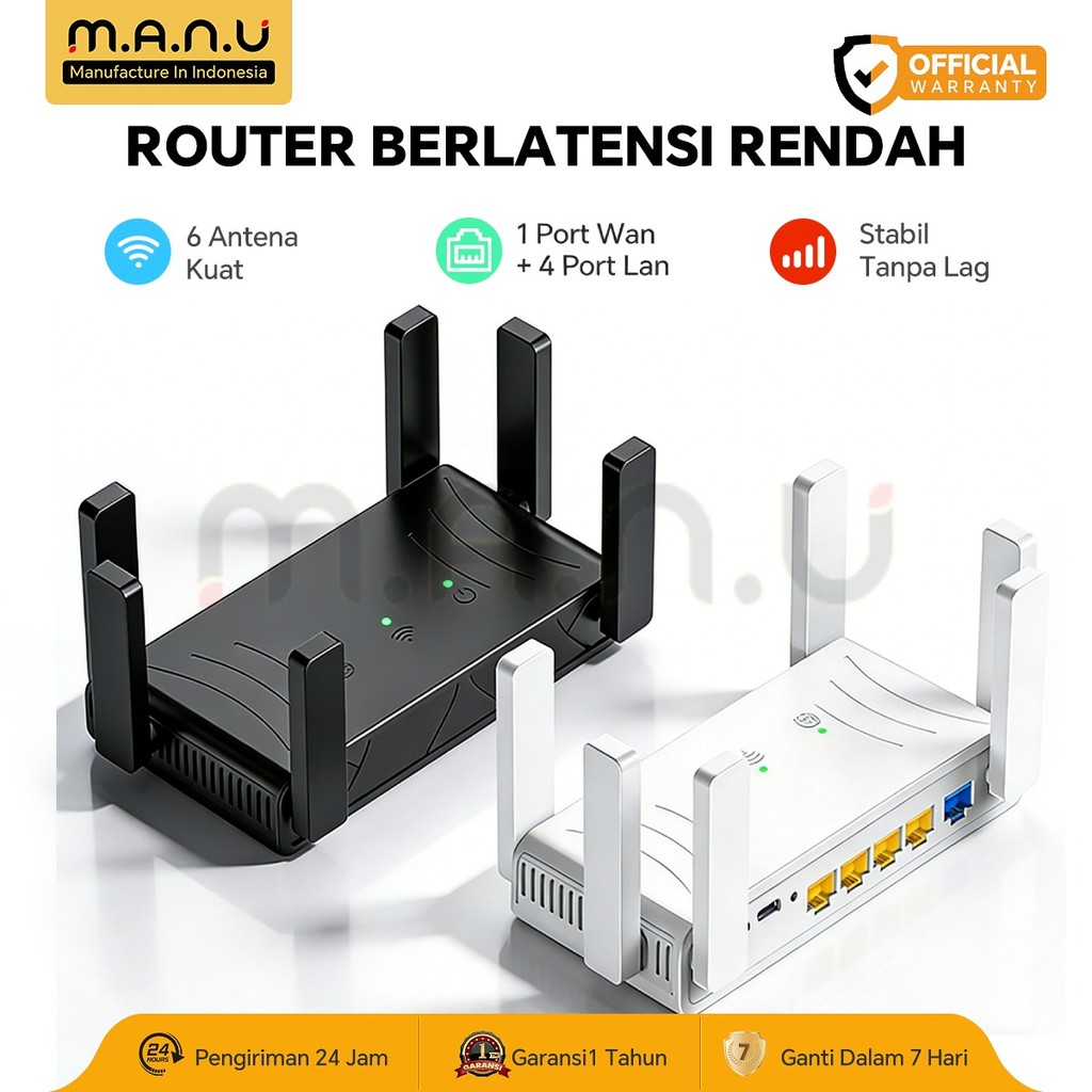 Jual MANU Router Gigabit WiFi 6 1800Mbps Dual Band 2.4G & 5G Smart ...
