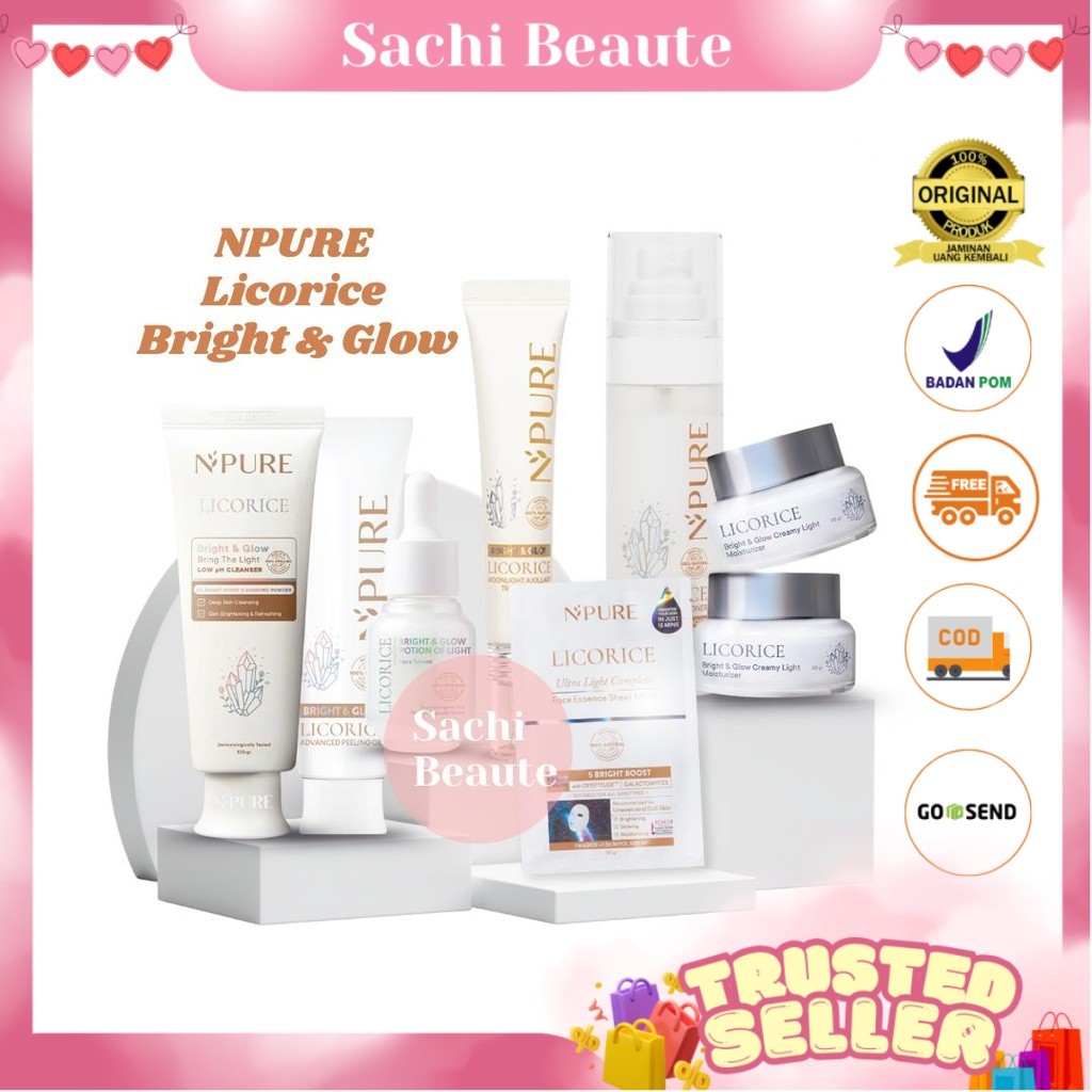 Jual NPURE Licorice Series | Brightening Pad | Ultra Sheet Mask | Milky ...
