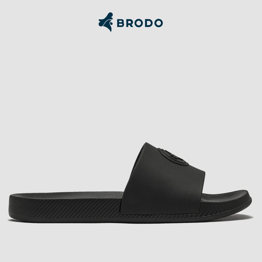 Jual BRODO - Sandal Broslide Emblem Full Black | Shopee Indonesia