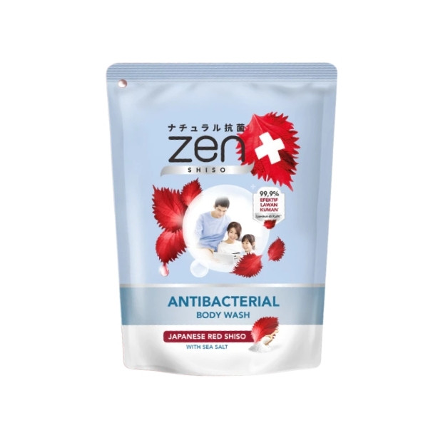 Jual ZEN ANTIBACTERIAL BODY WASH JAPANESE RED SHISO WITH SEA SALT ...