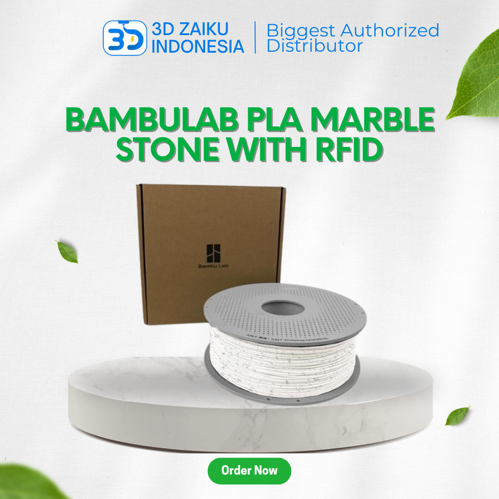 Jual Bambulab PLA Marble 3D Printer Filament 1 KG Stone Like Texture ...