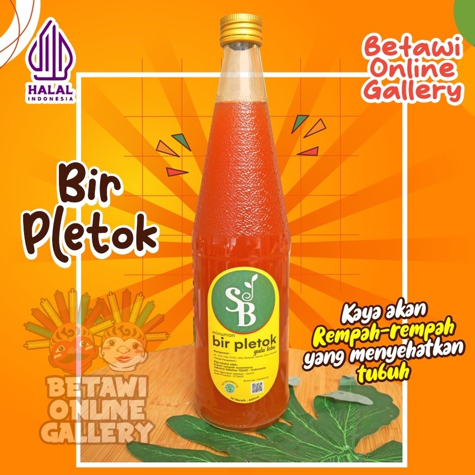Jual Bir Pletok Khas Betawi Botol Besar / Bir peletok minuman khas ...