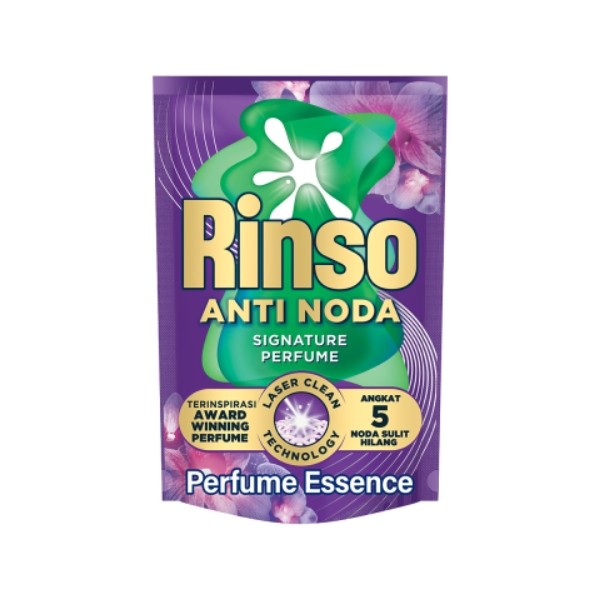 Jual RINSO ANTI NODA PERFUME ESSENCE LIQUID POUCH 700 GR | Shopee Indonesia