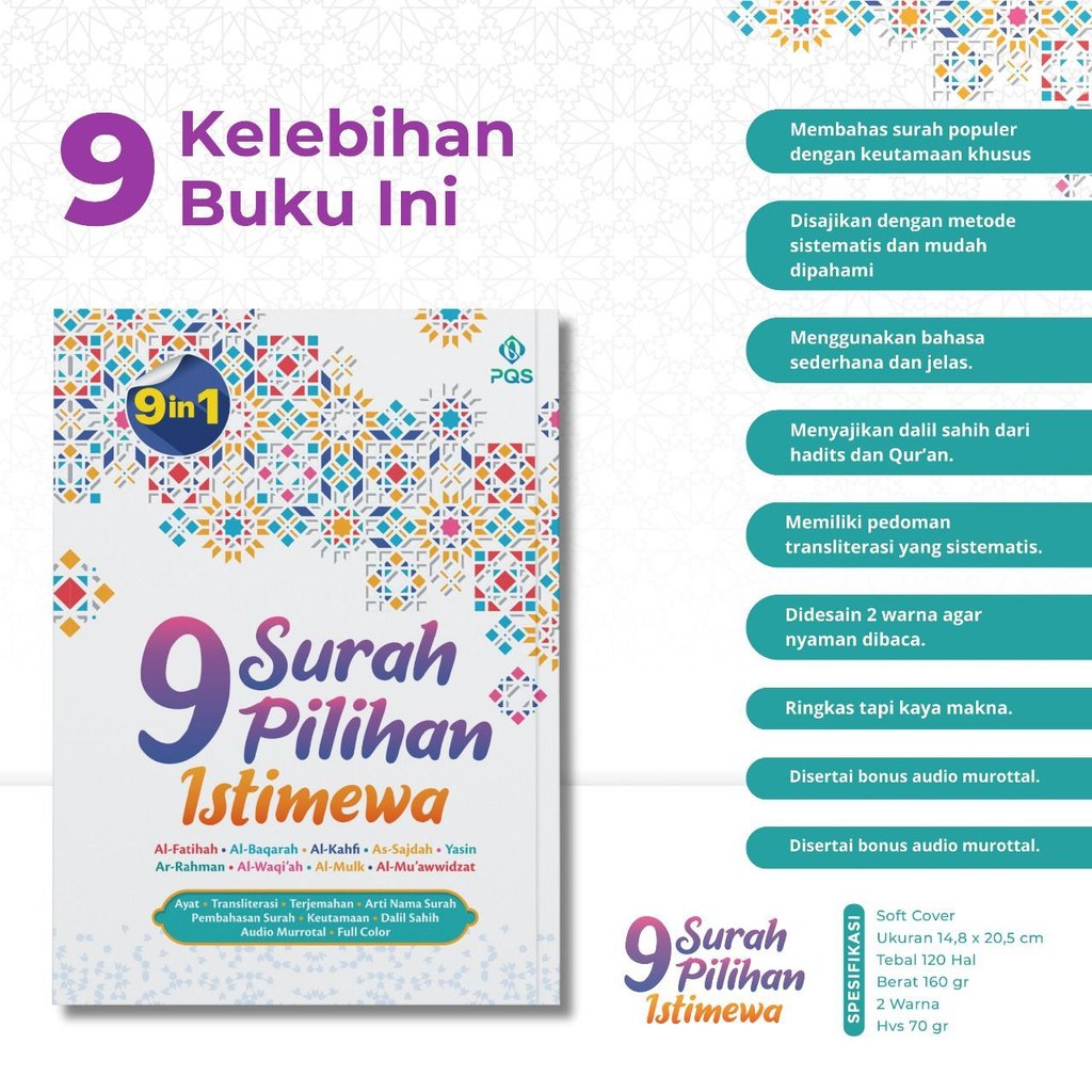 Jual 9 Surah Pilihan Istimewa Penerbit Pustaka Qur'an Sunnah | Shopee ...