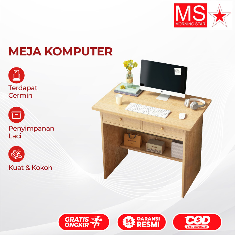 Jual Morning Star Meja Komputer Minimalis Meja Belajar Meja Kerja Kayu ...
