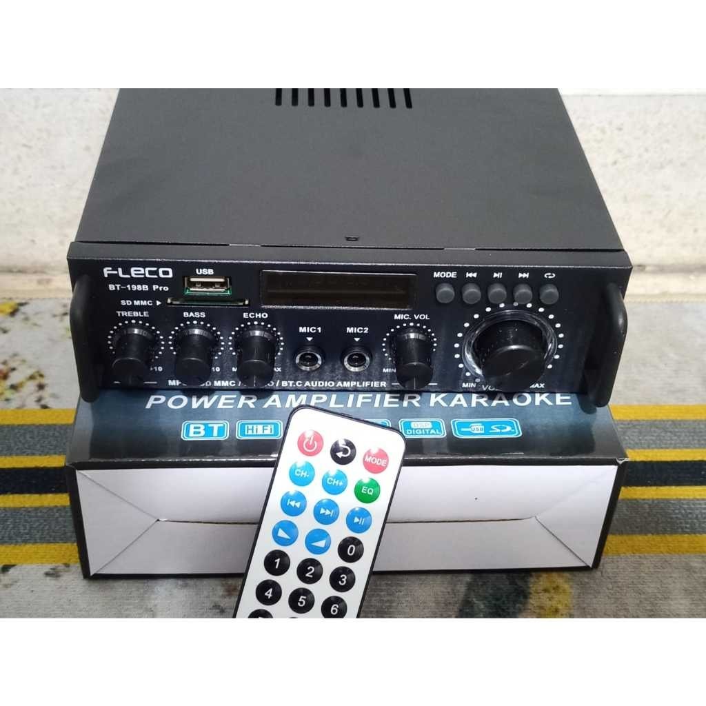 Jual SERBA COD POWER AMPLIFIER FLECO BT-198B PRO/ AMPLIFIER BLUETOOTH ...