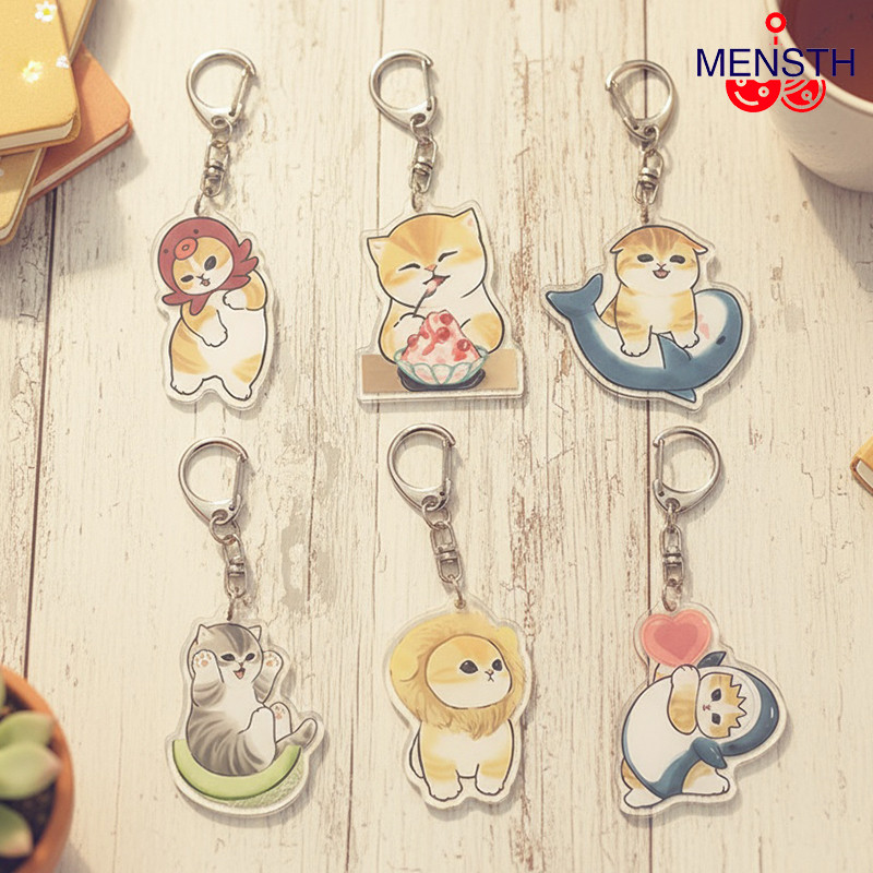 Jual COD Cat Cartoon Key Chain Student Backpack Cute Pendant Best ...