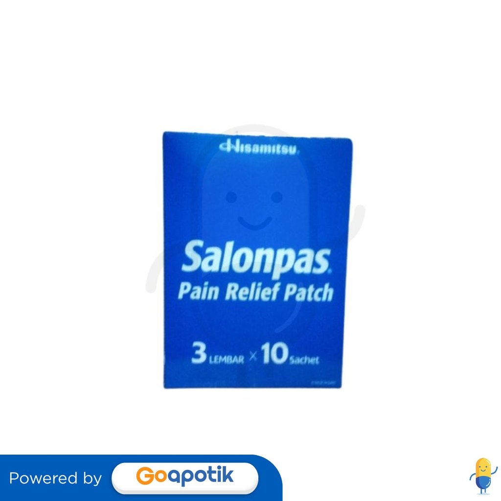 Jual Salonpas Pain Relief Patch 3 Lembar Box 10 Sachet | Shopee Indonesia