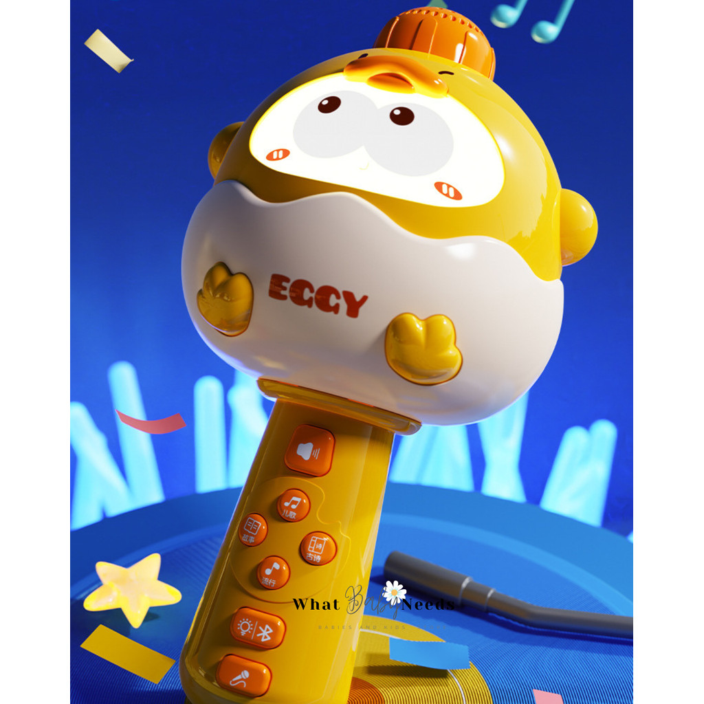 Jual Mic Karaoke Anak EGGY Bluetooth | Lagu Anak, Story, Voice Changer ...