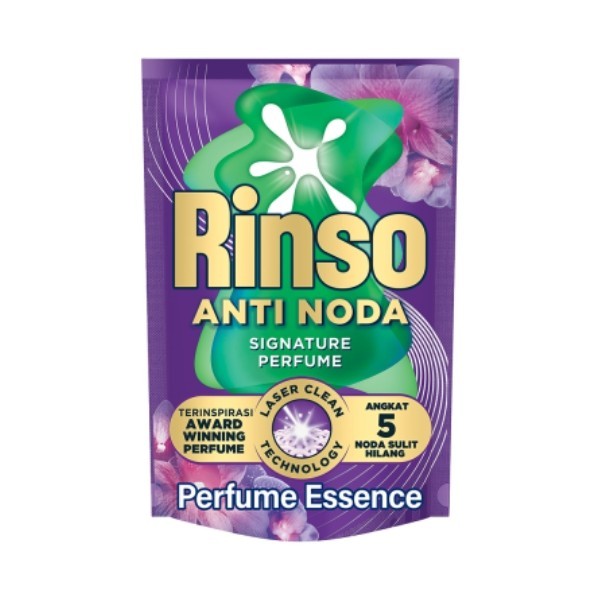 Jual RINSO ANTI NODA PERFUME ESSENCE LIQUID POUCH 1.5 KG | Shopee Indonesia