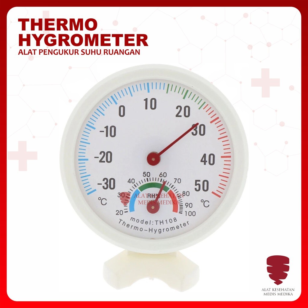 Jual Thermometer Hygrometer Analog Anymetre Temperature Humidity ...