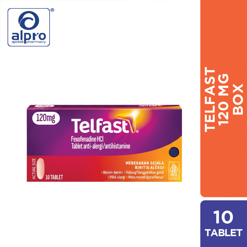 Jual Telfast 120Mg Box 10 Tablet | Shopee Indonesia