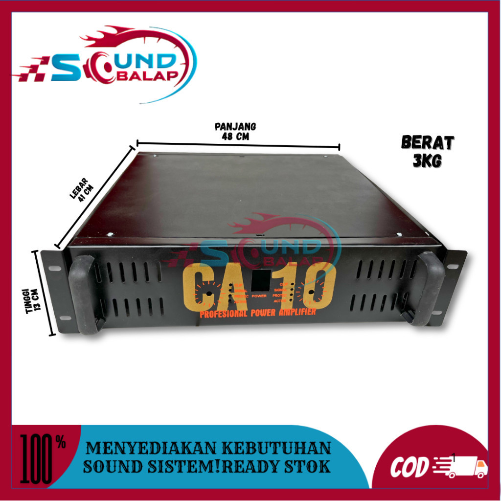 Jual Box Power Amplifier CA10 2U Tebal Gold 44cm | Shopee Indonesia