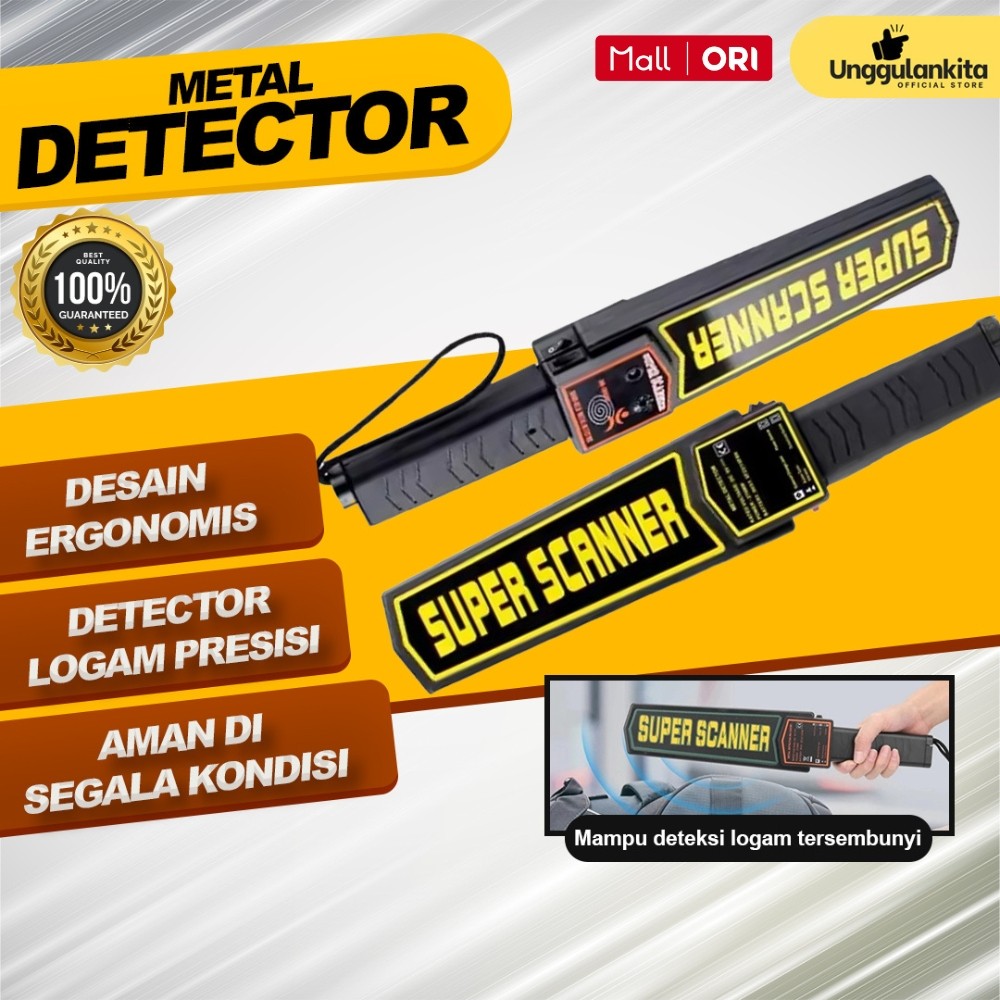 Jual UnggulanKita Metal Detector Alat Pendeteksi Logam Security Super ...