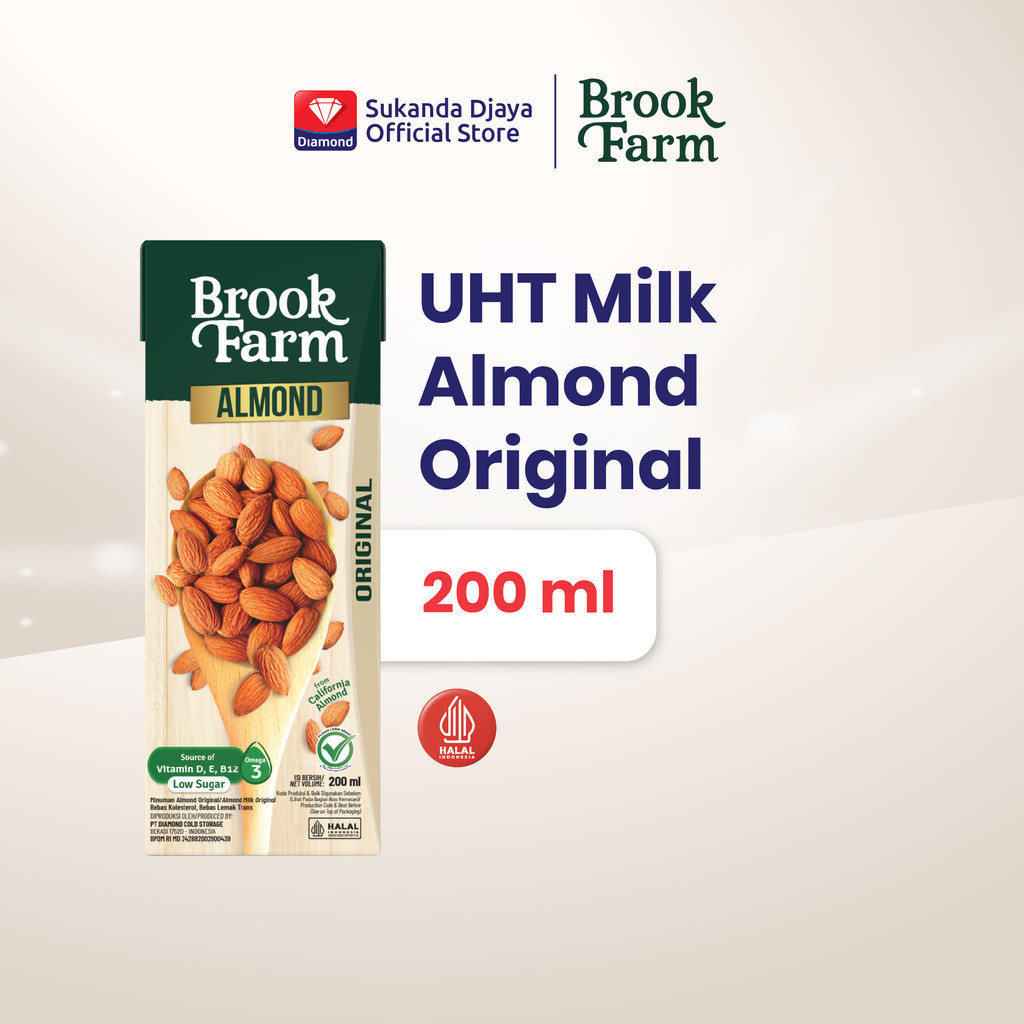 Jual Brookfarm Susu Almond Original 200 Ml | Shopee Indonesia