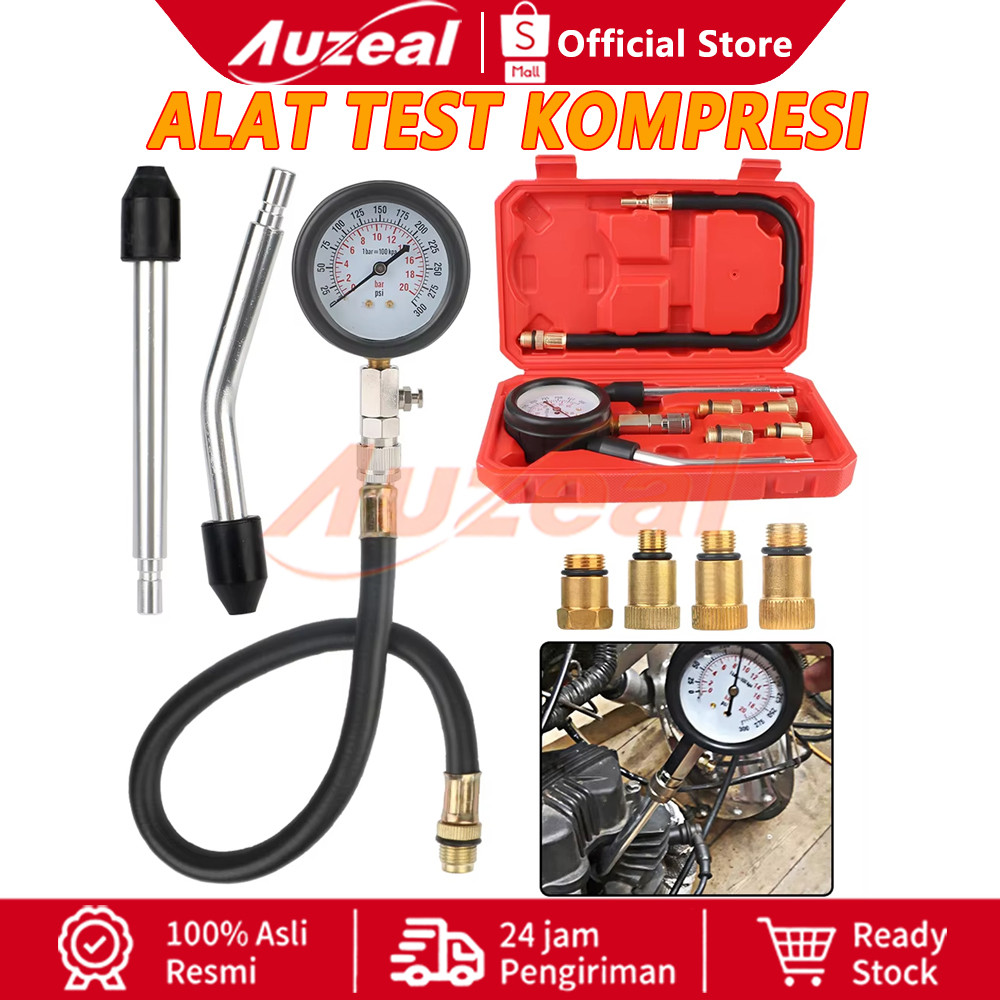Jual Auzeal New Alat Ukur Kompresi Murah 8Pcs Tester Kompresi Silinder ...