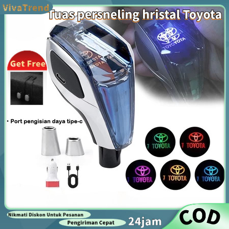 Jual Shift Knob Crystal for Toyota Led Light Transmisi Otomatis Tuas ...