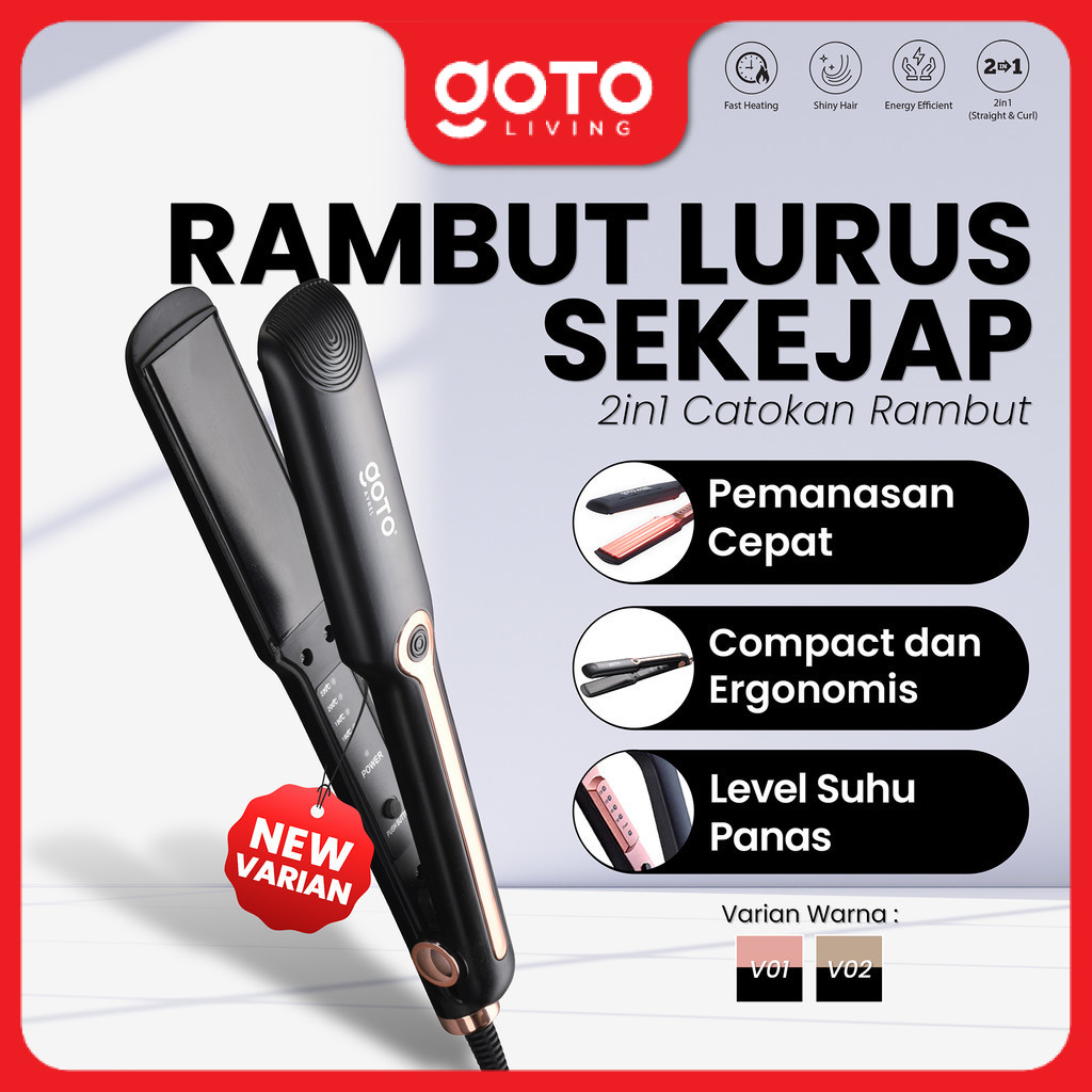 Jual (Special Offer) Goto Ayrel Hair Straightener Styling Catokan ...