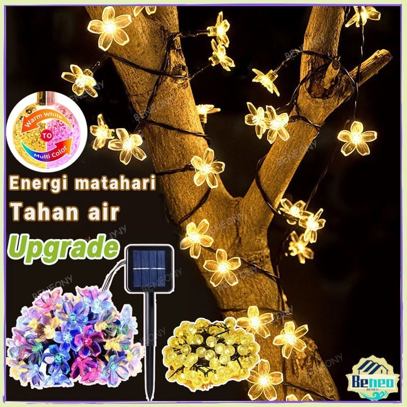 Jual 12M/100LED Lampu String Surya LED Lampu String Surya Bunga-bunga ...