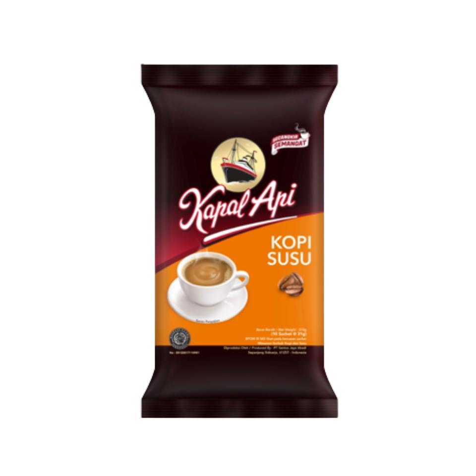 Jual Kapal Api Kopi Bubuk Susu Bag 10 x 31 gr | Shopee Indonesia