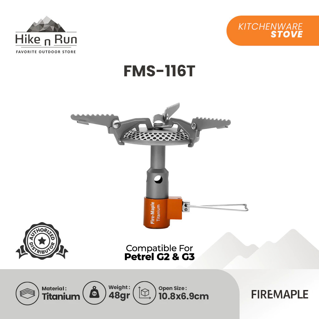 Jual Kompor Ultralight Titanium Firemaple FMS-116T – Camping Gas Stove ...