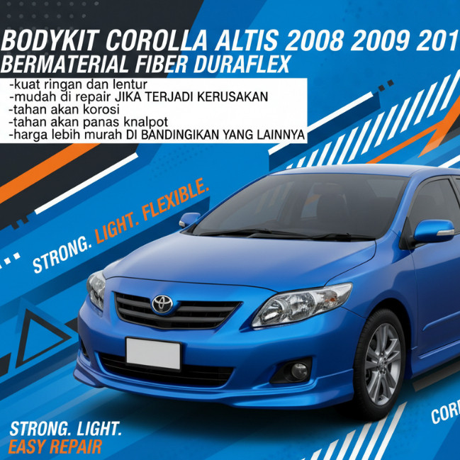 Jual bodikit BODYKIT Altis 2008 2009 2010 TOMS BODY KIT COROLLA ALTIS ...