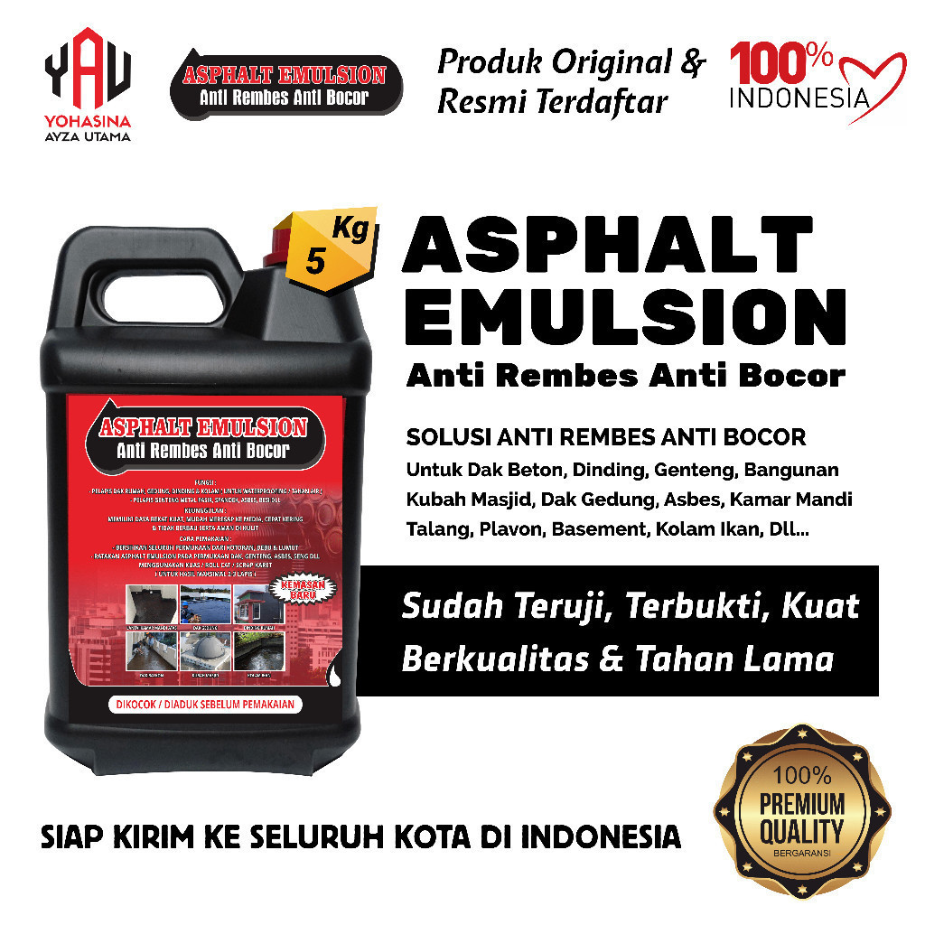Jual Aspal Cair Anti Bocor Tahan Air Aspal Emulsion Anti Bocor Rumah ...