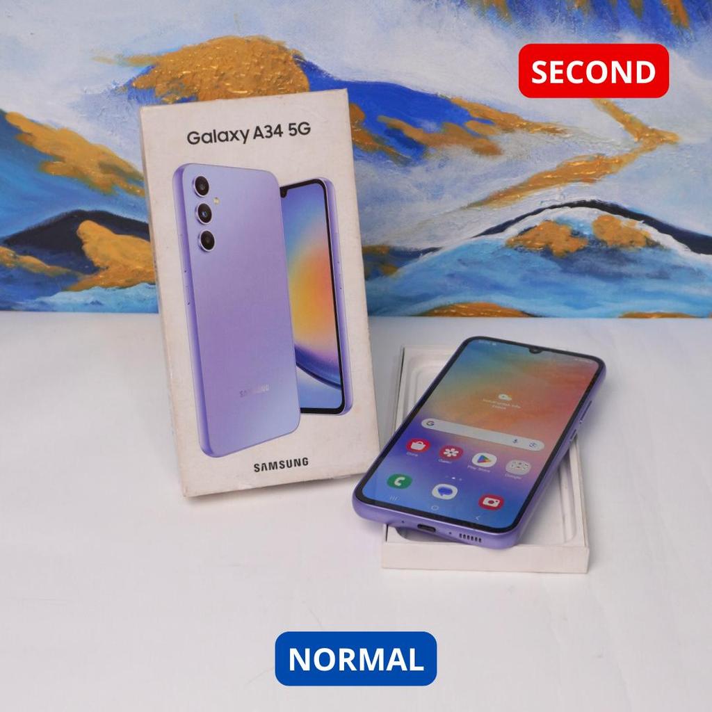 Jual SAMSUNG A34 8/128 GB (5G) - HP SECOND ORIGINAL SINAR MUTIARA CELL ...