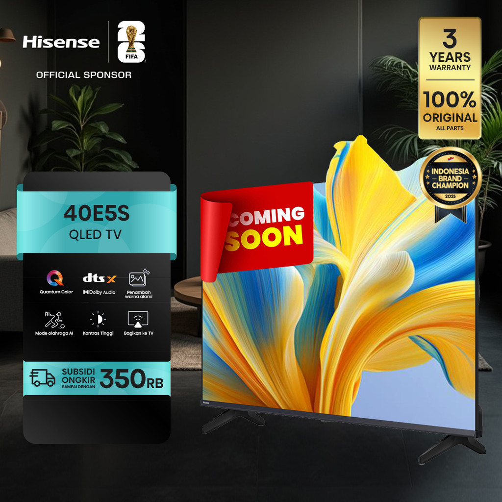 Jual (New Arrival) Hisense 40 inch - 40E5S Vidaa U5 system - QLED Smart ...