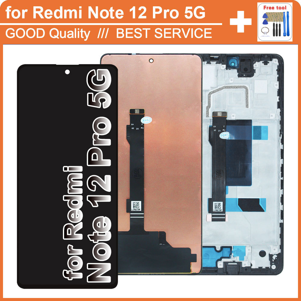 Jual AMOLED LCD for Xiaomi Redmi Note 12 Pro 5G 22101316C LCD Display ...