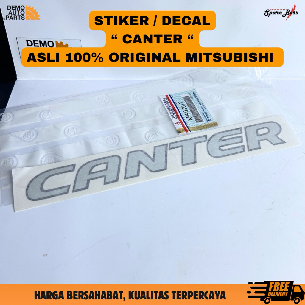 Jual STIKER TULISAN CANTER ORIGINAL KM902617 DECAL STICKER LOGO EMBLEM ...