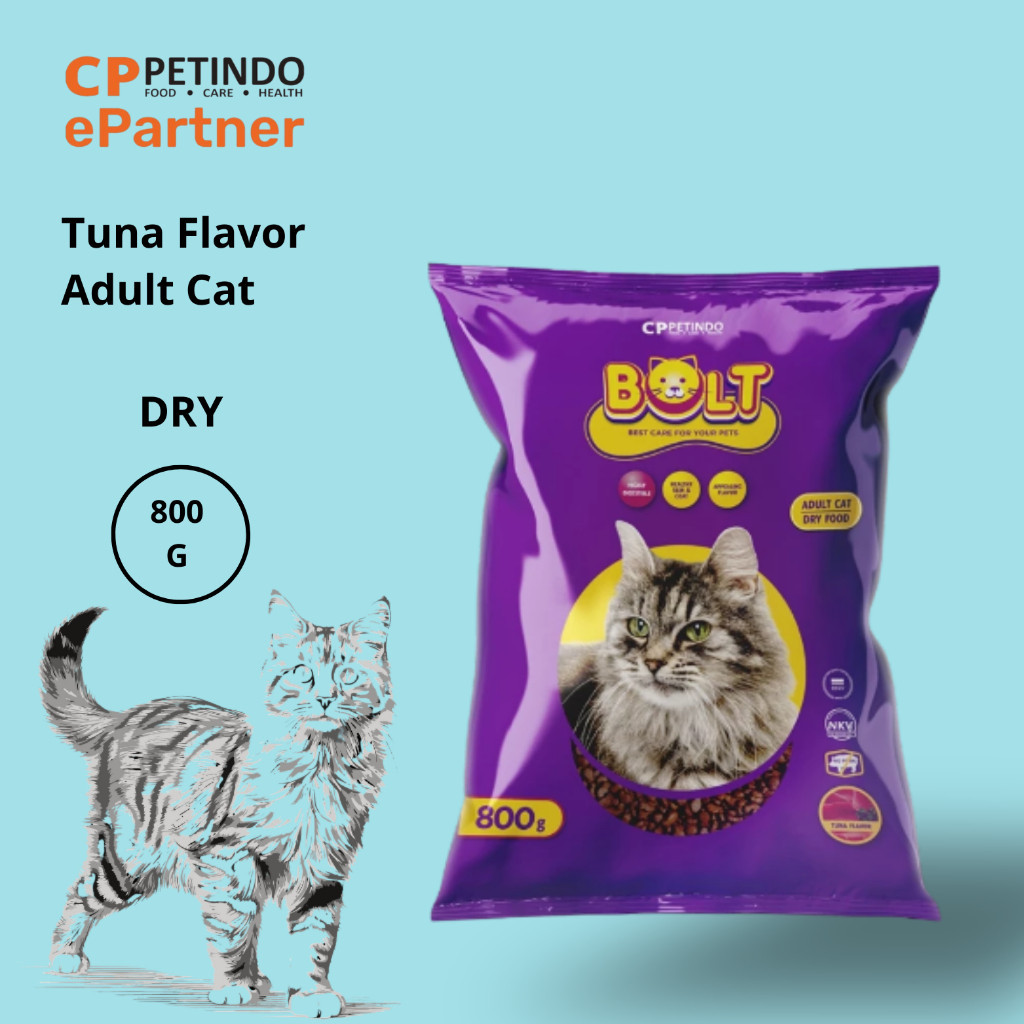 Jual CPPETINDO Bolt Tuna Cat Food Kibble Ikan - 800g | Shopee Indonesia