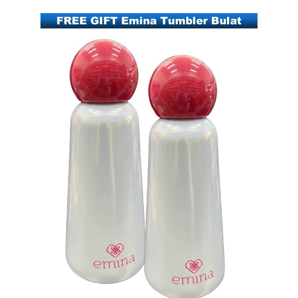 Jual Nazwa Beauty FREE GIFT Emina Tumblr Tutup Bulat botol minum gliter ...