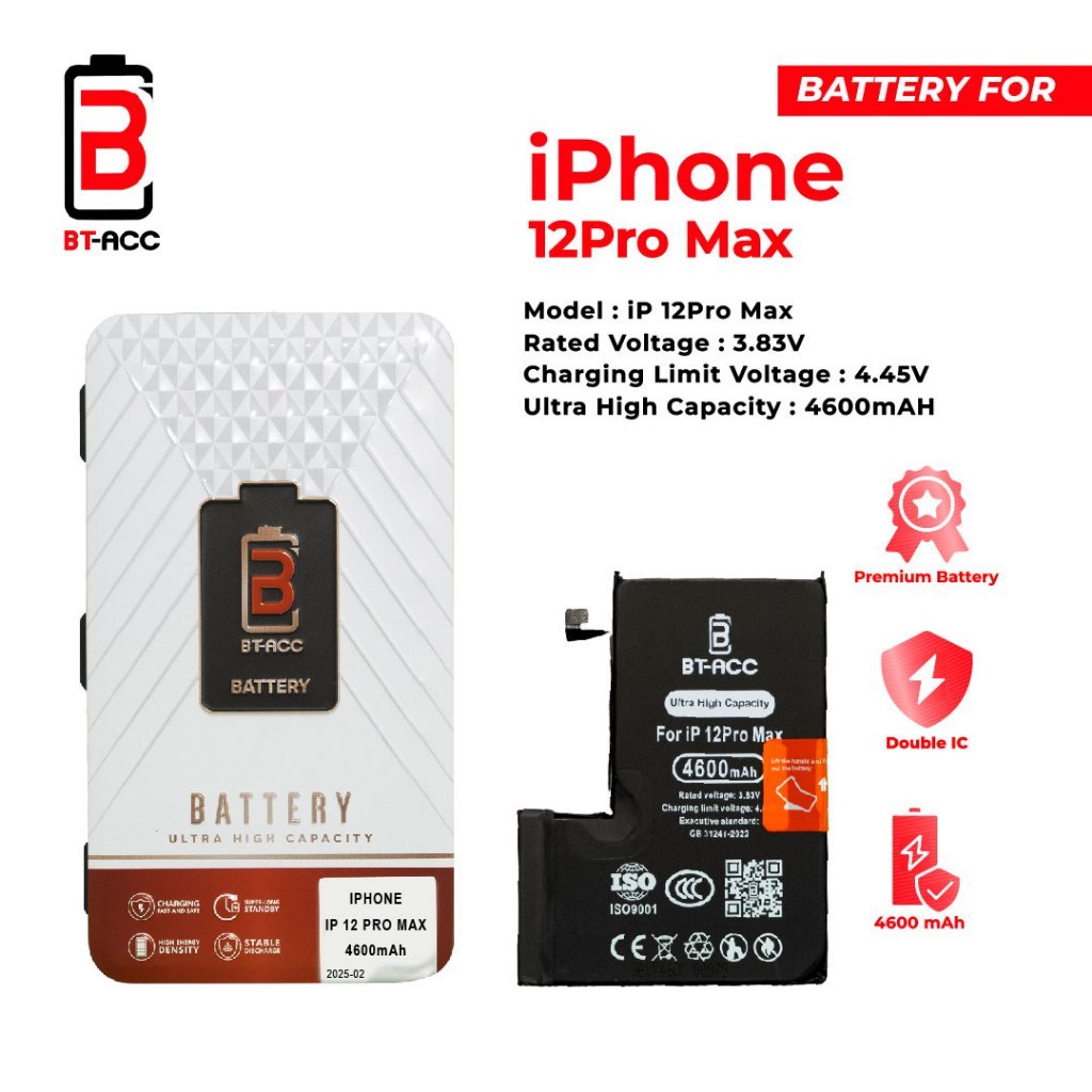 Jual Product Ultra High Capacity Baterai Battery Batre For iPhone 12 ...