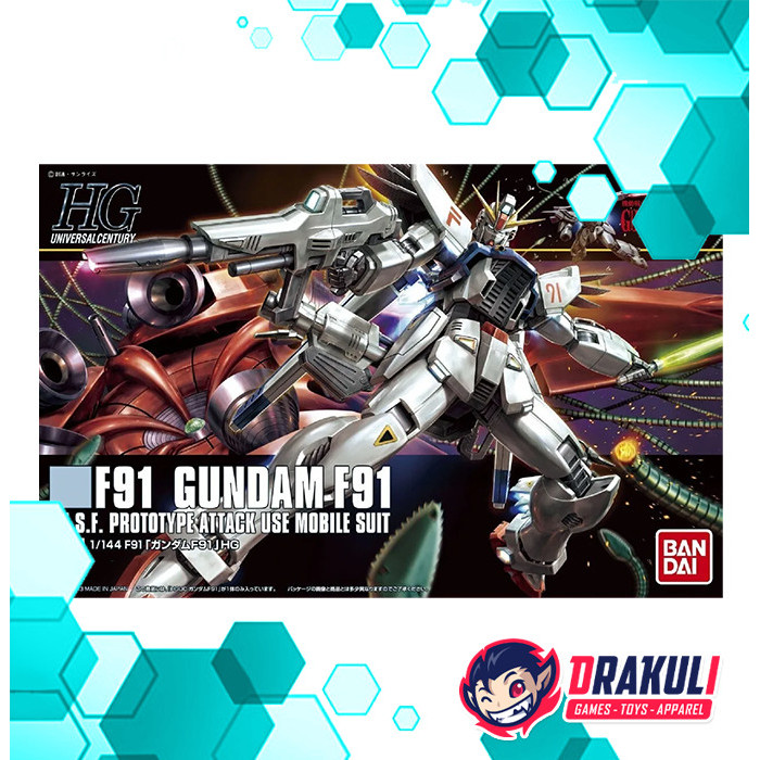 Jual Drakuli Hobbies BANDAI Plamo HGUC Gundam F91 | Shopee Indonesia