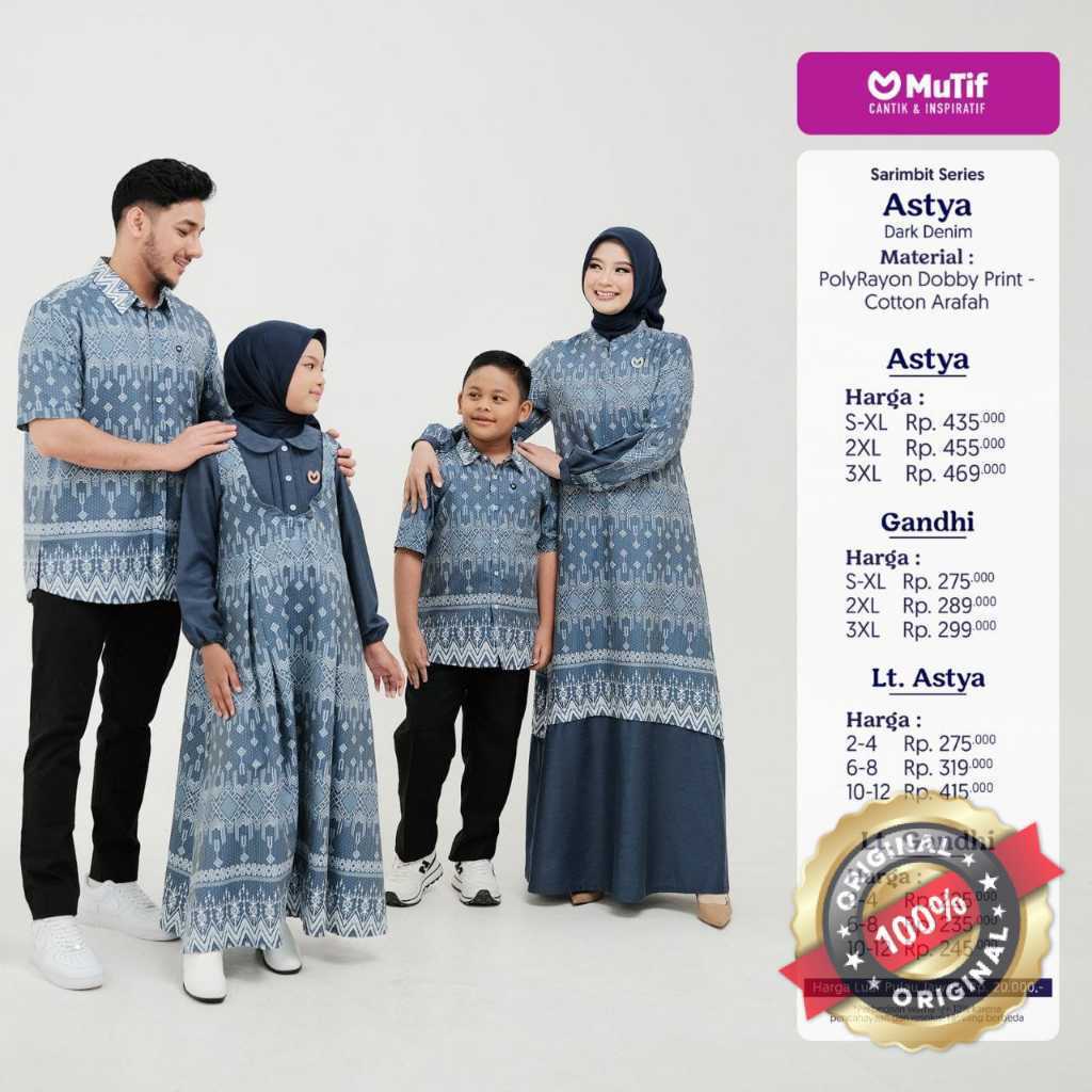 Jual MUTIF Sarimbit ASTYA - GANDHI MuTif 2026 Famset Lebaran Model ...